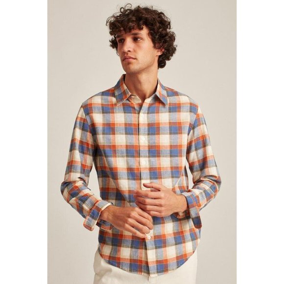 Bonobos | Shirts | Bonobos Easy Linen Shirt Standard Fit Plaid Check ...